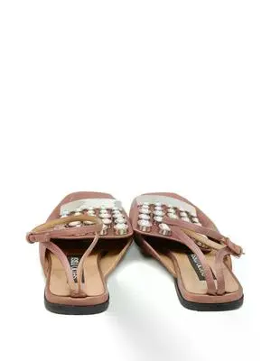 SERGIO ROSSI Embellished Flat Pumps