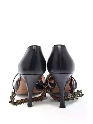 Alaïa Leather Pointed-toe Ankle-strap Pumps