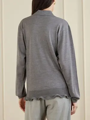 Stella McCartney Ruffled Wool Polo Shirt