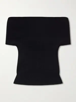 Magda Butrym Off-the-shoulder Knitted Top