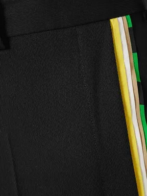Loewe Striped Wool Straight-leg Trousers