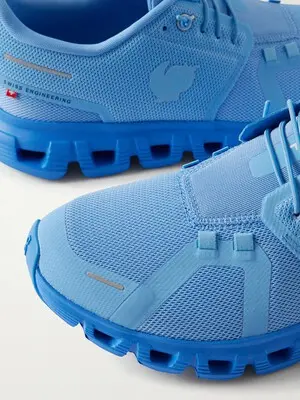 On Sky High Farm Cloud 6 Rubber-trimmed Mesh Sneakers - Blue