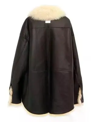 Acne Studios Fur Collar Jacket - Brown