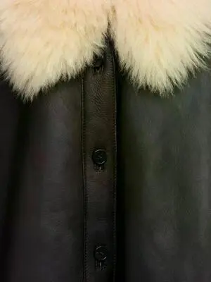 Acne Studios Fur Collar Jacket - Brown