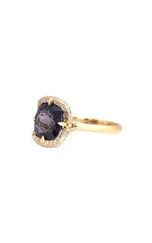 YI COLLECTION 18k Yellow Gold, Diamond, And Spinel Aurora Ring