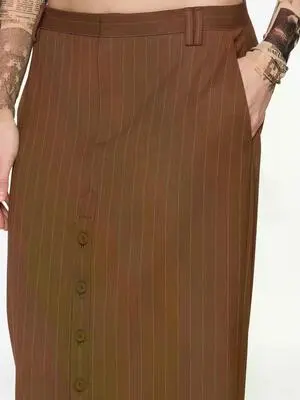 JEAN PAUL GAULTIER Striped Maxi Skirt
