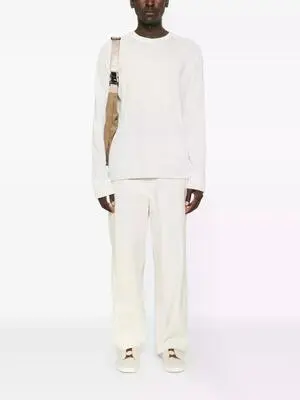 JAMES PERSE Ribbed Crewneck Sweatshirt - Neutrals