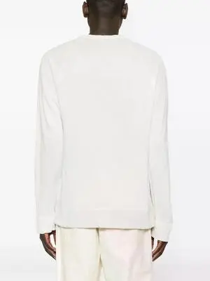 JAMES PERSE Ribbed Crewneck Sweatshirt - Neutrals