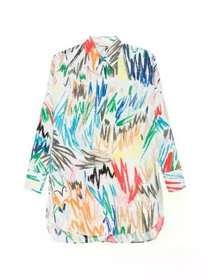 Akris Long-sleeve Printed Shirt - White