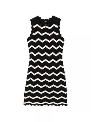 Dkny Zig-zag Pattern Dress
