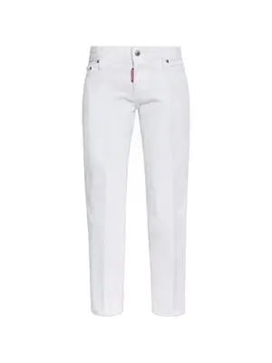 Dsquared2 Buttoned Belt-loop Jeans - White