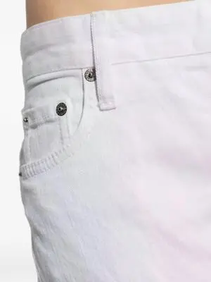 Dsquared2 Buttoned Belt-loop Jeans - White