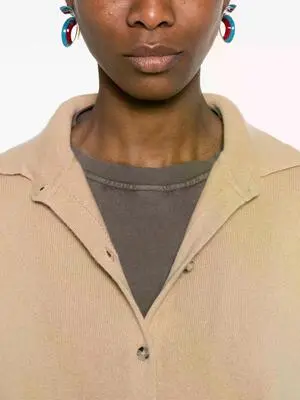ALLUDE Buttoned Cardigan - Neutrals