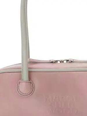 MARGESHERWOOD Mini Embossed Shoulder Bag - Pink