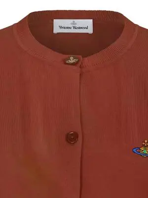 VIVIENNE WESTWOOD Bea Button Embroidered Cardigan - Brown