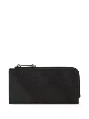 Gucci Logo-pattern Ziped Wallet - Black