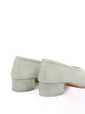 MAISON MARGIELA Nappa Leather Tabi Split-toe Heeled Ballerinas - Grey