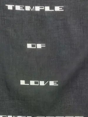 Rick Owens Graphic-print Scarf - Black