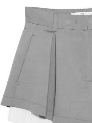 TELA Pleated Layered Shorts