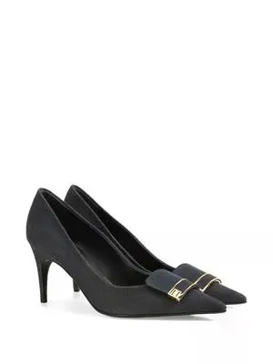 SERGIO ROSSI Evolv Pointed-toe Buckle Pumps - Blue