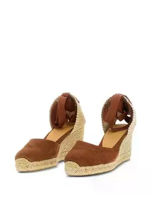 CastaÑer Lace-up Wedge Espadrilles - Brown