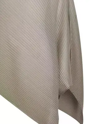 Issey Miyake Pleated Asymmetric Top - Neutrals