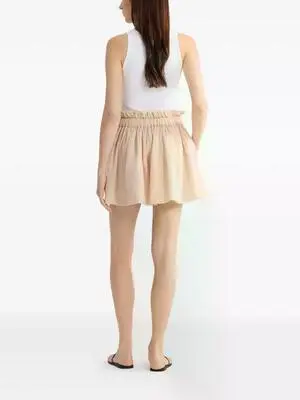 PATOU Ruffled Mini Skirt - Neutrals