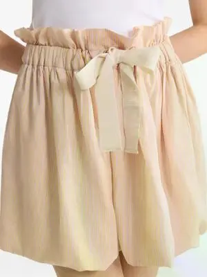 PATOU Ruffled Mini Skirt - Neutrals