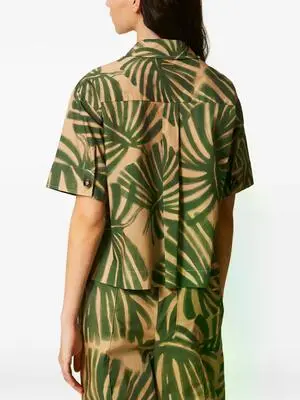 TWINSET Printed Shirt With Embellished Collar - Neutrals