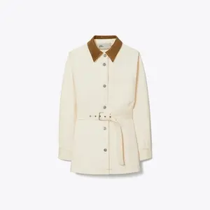 Tory Burch Belted Denim Jacket