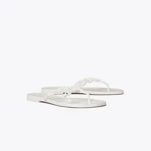 Tory Burch Gemini Link Jelly Flip-flop - White