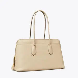 Tory Burch Lock Satchel - Light Stone