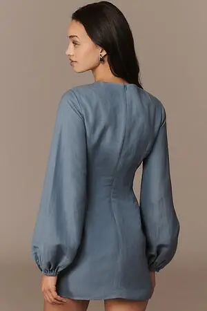 THE WOLF GANG Mirabelle Long-sleeve Mini Dress