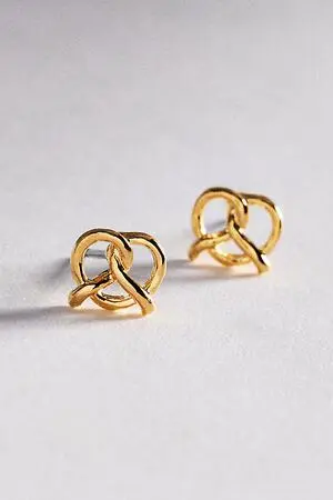 Anthropologie Icon Post Floral Stud Earrings Pretzel