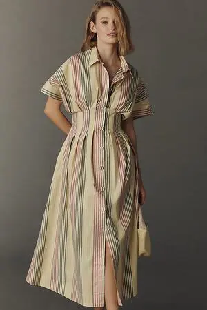 Exquise Button Detailed Day Dresses