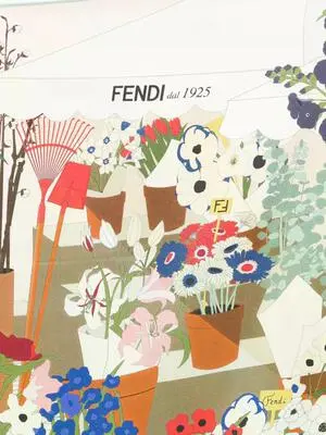 Fendi Floral-print Scarf