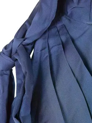 Ralph Lauren Charmeuse Tie-neck Blouse - Blue