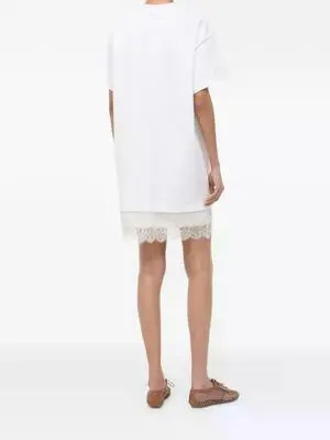 Staud Grier Lace-trim Mini Dress