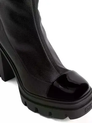 GIUSEPPE ZANOTTI Platform Boots With Metal Zip And Block Heel