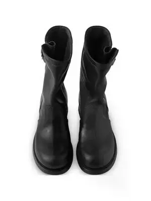 Prada Leather Mid-calf Buckled Boots