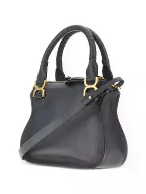 Chloé Marcie Leather Tote Bag - Blue