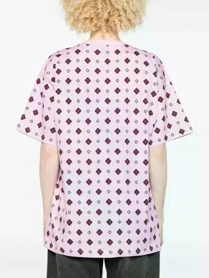 Moschino Teddy Bear Geometric Print T-shirt - Pink