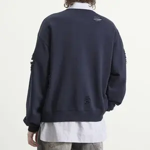 Acne Studios Button Sweatshirt - Dark Navy