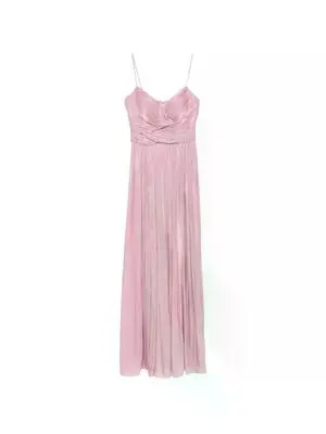 Costarellos Sireen Pleated Maxi Dress - Pink