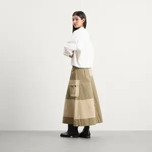 DAMSON MADDER Marcelle Barn Midi Skirt - Olive