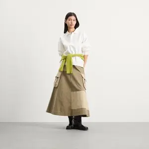 DAMSON MADDER Marcelle Barn Midi Skirt - Olive