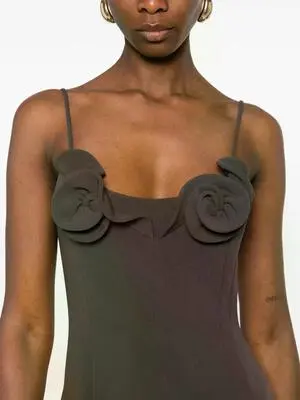 Magda Butrym Floral Appliqué Mini Dress
