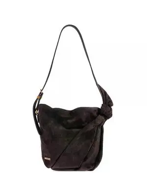 ROTATE BY BIRGER CHRISTENSEN Bon Bon Knotted-detail Shoulder Bag - Brown