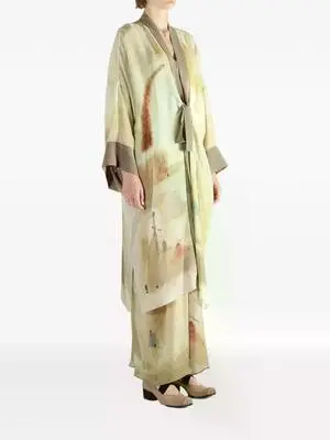 YANGKEHAN Tie-front Cape