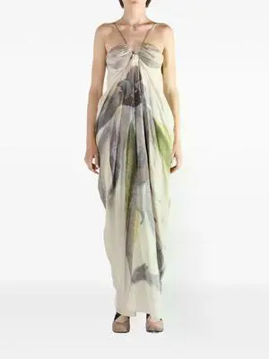 YANGKEHAN Sleeveless Maxi Dress With Rear-zip